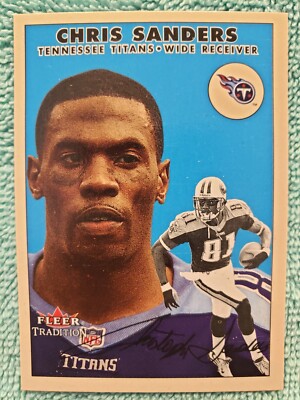 2000 FLEER TRADITION CHRIS SANDERS #23 TENNESSEE TITANS | eBay