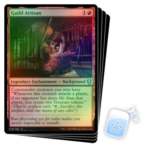 Foil Guild Artisan X4 M/NM Magic MTG Commander Legends: Battle For ...