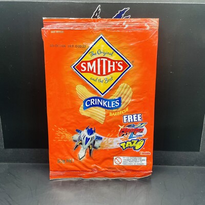 Crush Gear Turbo Smiths Tazo Chip Packet 2004 Promo Tazos Rare Barbecue ...