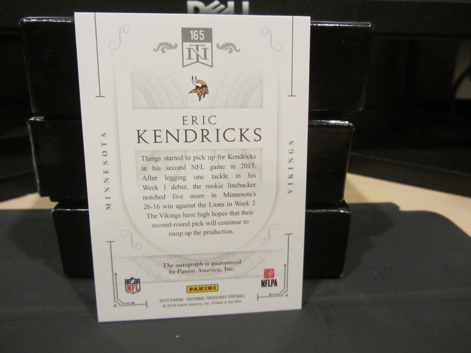 National Treasures Rookie Parallel Autograph Vikings Eric Kendricks 31/ ...