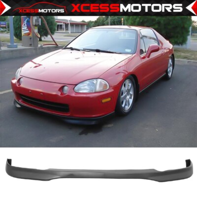 Fits 93-97 Honda Civic Del Sol T-R Style Front Bumper Lip Spoiler ...