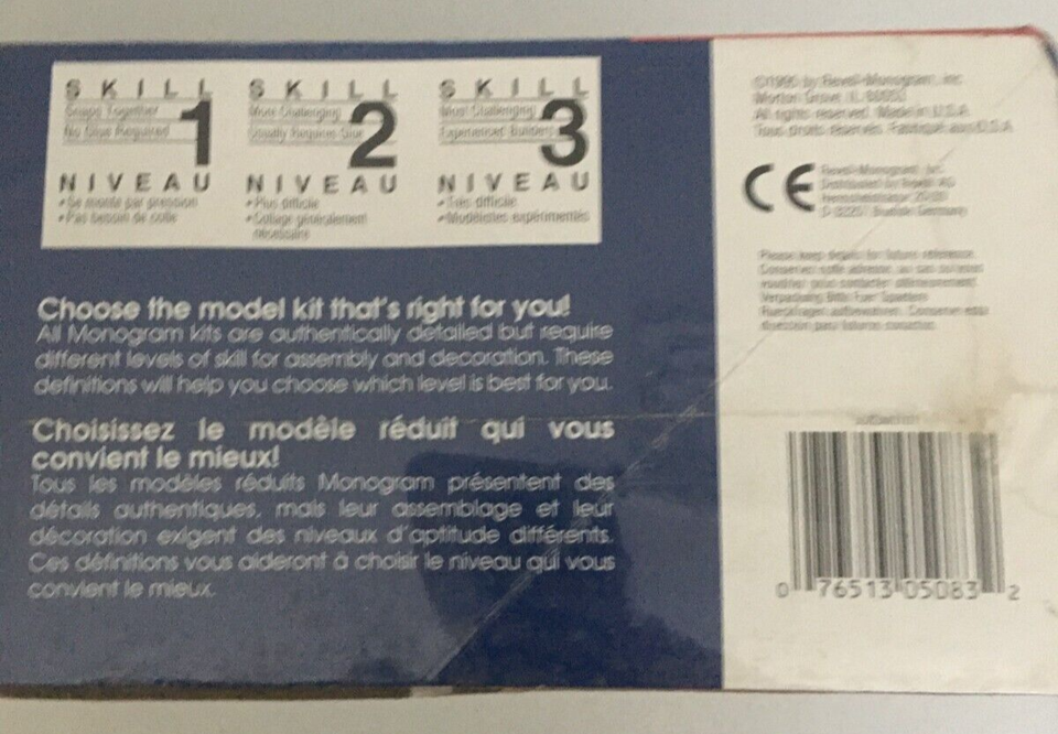 Vintage 1995 Monogram Apollo Spacecraft 1:32 Scale Model #5083 NEW IN ...