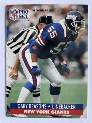 1991 Pro Set #71 Gary Reasons NFL New York Giants Mint | eBay