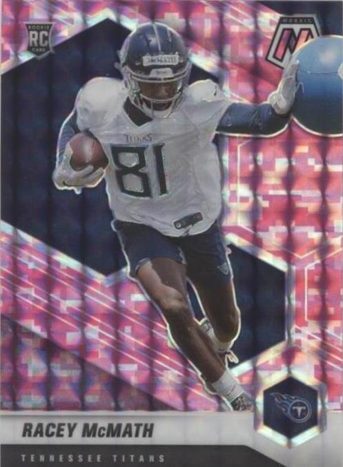 2021 Panini Mosaic - Rookies Racey McMath #392 Camo Pink Mosaic Prizm ...