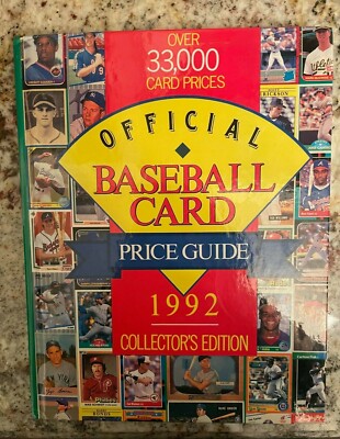 Baseball card price guide 1992 Collector's edition over 33.000 card ...