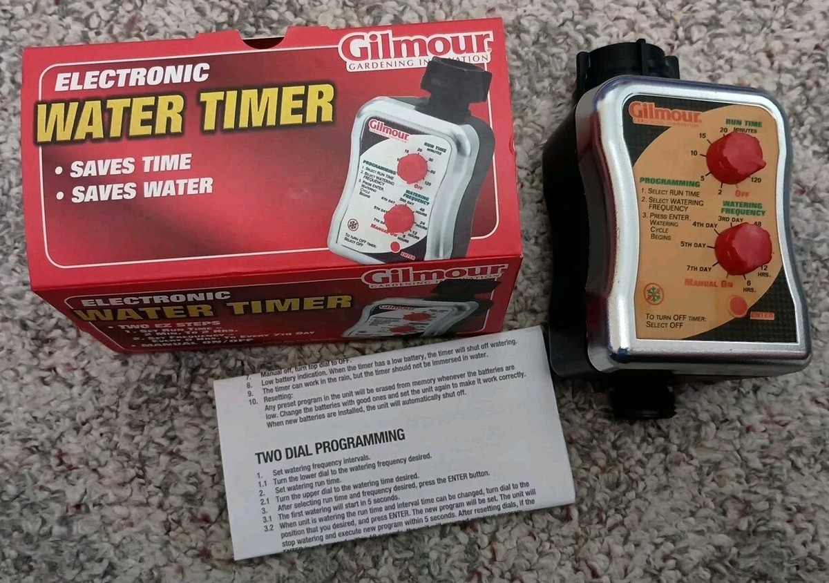 Gilmour Electronic Water Timer Single Outlet Model Buy Gilmour