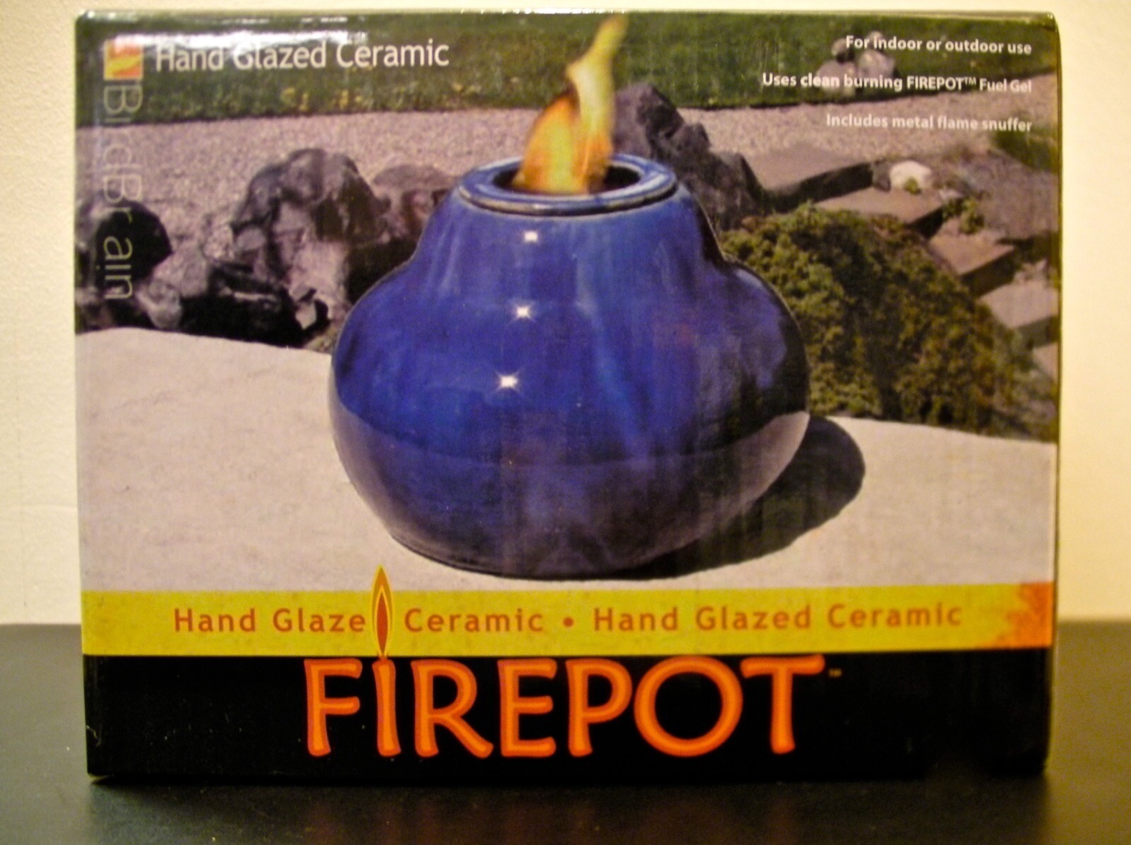 BIRD BRAIN Firepot Hand Glazed NUSKU Ceramic Vase Cobalt Blue - Clean ...