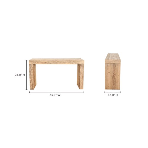 Moe's Home Collection Evander Console Table Wood Natural | eBay