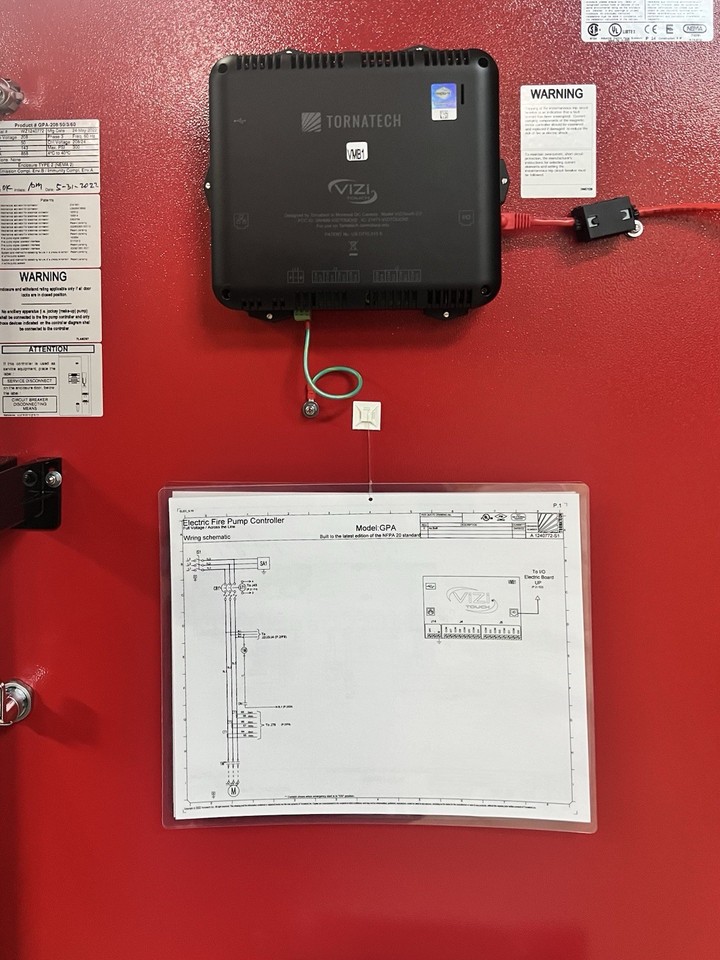 TORNATECH Fire Pump Controller GPA-208/50/3/60 50HP 300PSI 3-Phase, NEW ...