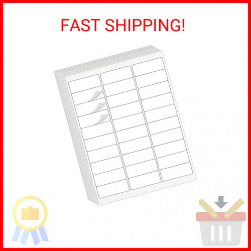 1" x 2-5/8" Address Labels 900 Labels Sticker Paper for Laser/Ink Jet ...