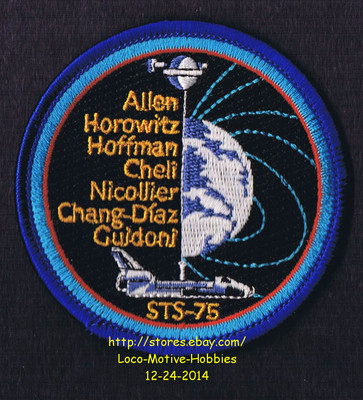 LMH PATCH Badge NASA SPACE SHUTTLE Columbia 1996 STS-75 Mission ...