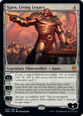 mtg magic Karn, Living Legacy ENGLISH Karn, héritage vivant dominaria ...