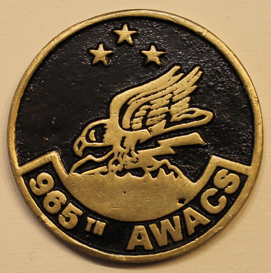 965th Airborne Warning & Control Sq AWACS Air Force Challenge Coin | eBay