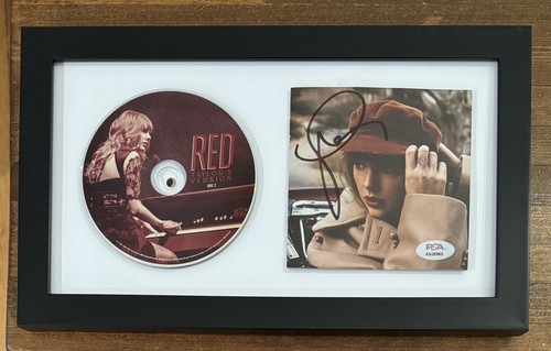 TAYLOR SWIFT Red TV CD & Signed Autographed Cover & Frame PSA DNA ...