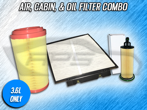 AIR, CABIN, & OIL FILTER COMBO FOR 14-21 RAM PROMASTER 1500 2500 3500 3 ...