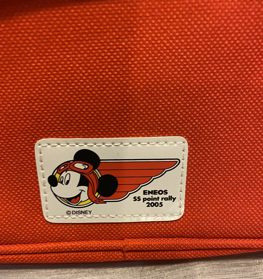 Disney Mickey Mouse Red Cross Body Purse Handbag Eneos Point Rally 2005 ...