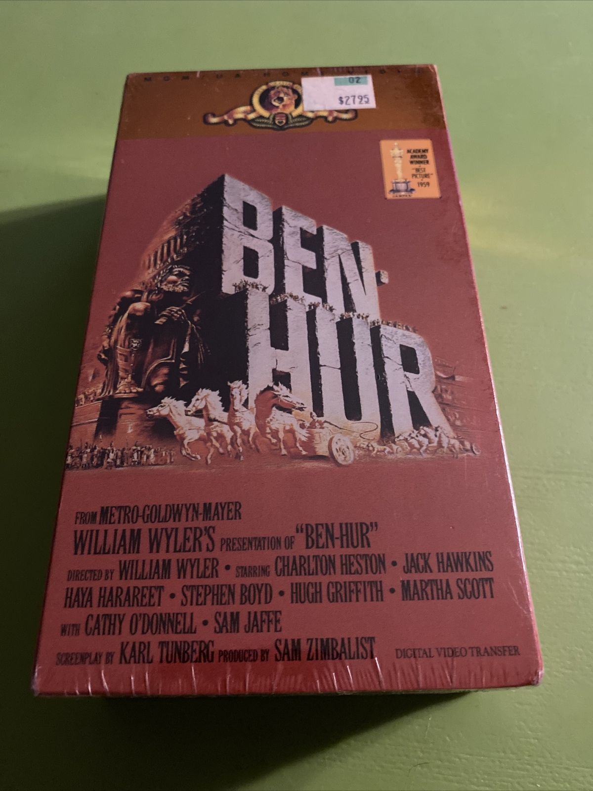 Ben-Hur (VHS, 2-Tape Set). Academy Award 1959 Sticker And Original ...