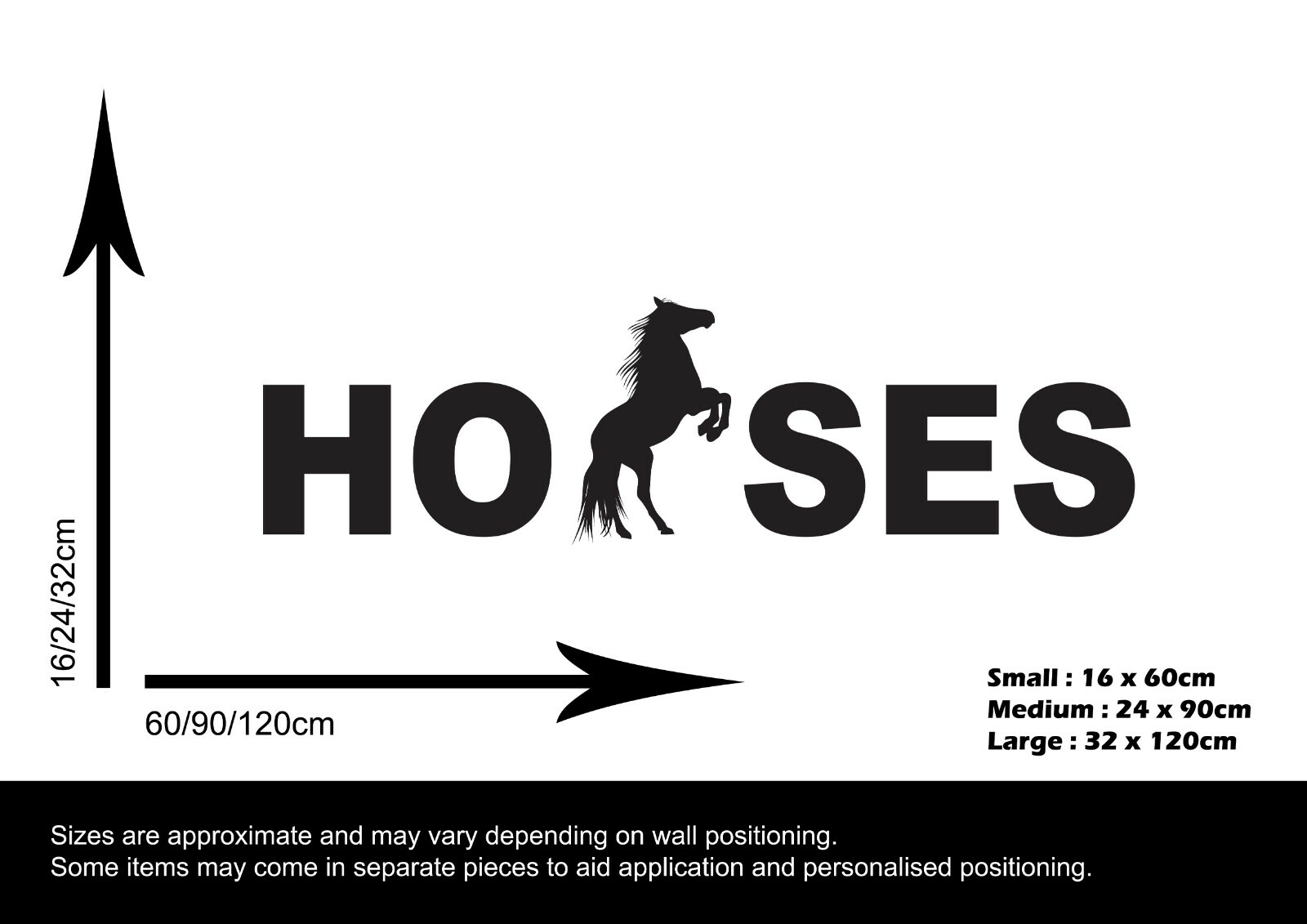 HORSE TRAILER HORSEBOX STICKERS 'HORSES' SIGN VAN TRANSFER VINYL ...