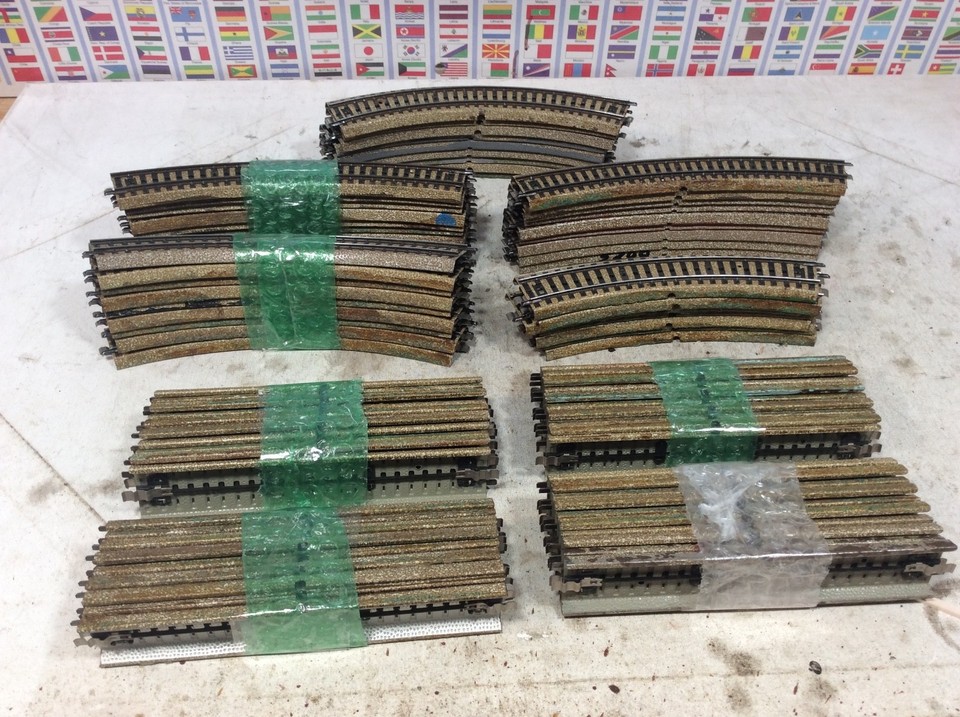 Marklin 5106/5120 Metal Track lot - 86 straight curve Track - SET H0 ...