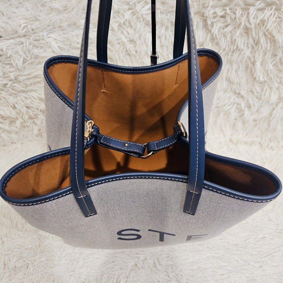 Stella McCartney Logo Canvas Beach Tote Bag Unused Current Model From ...