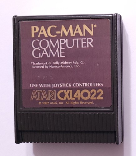 PAC MAN Atari 400/800/XL/XE Game cartridge tested working pacman | eBay