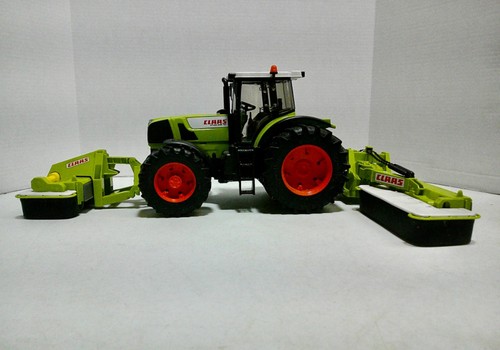 Bruder Claas Atles 936 RZ tractor with triple mowers. No box. | eBay