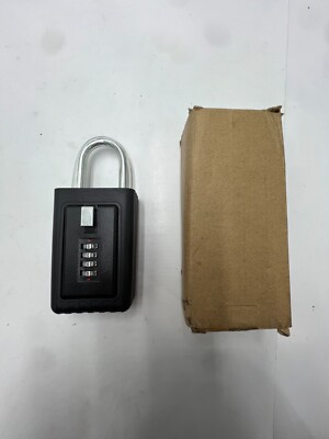 Key Lock Box LB-003-0000 Lockbox Combination Shackle Fence Mount | eBay