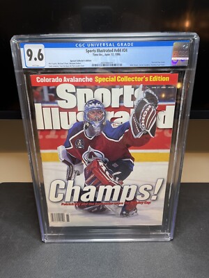 CGC 9.6 Newsstand Edition Sports Illustrated-Patrick Roy-June 17 1996 ...