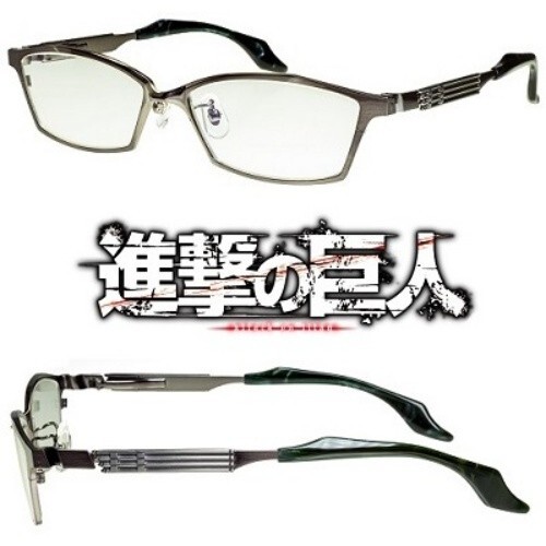 Attack on Titan Eren & Mikasa Model Eyeglasses Original Case & Cloth ...