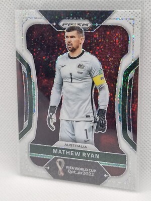 Mathew Ryan Australia Socceroos 2022 Panini World Cup White Sparkle ...