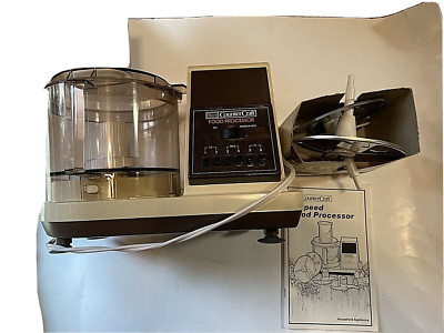 VINTAGE SEARS COUNTER CRAFT 7-SPEED FOOD PROCESSOR COMPLETE food cook ...