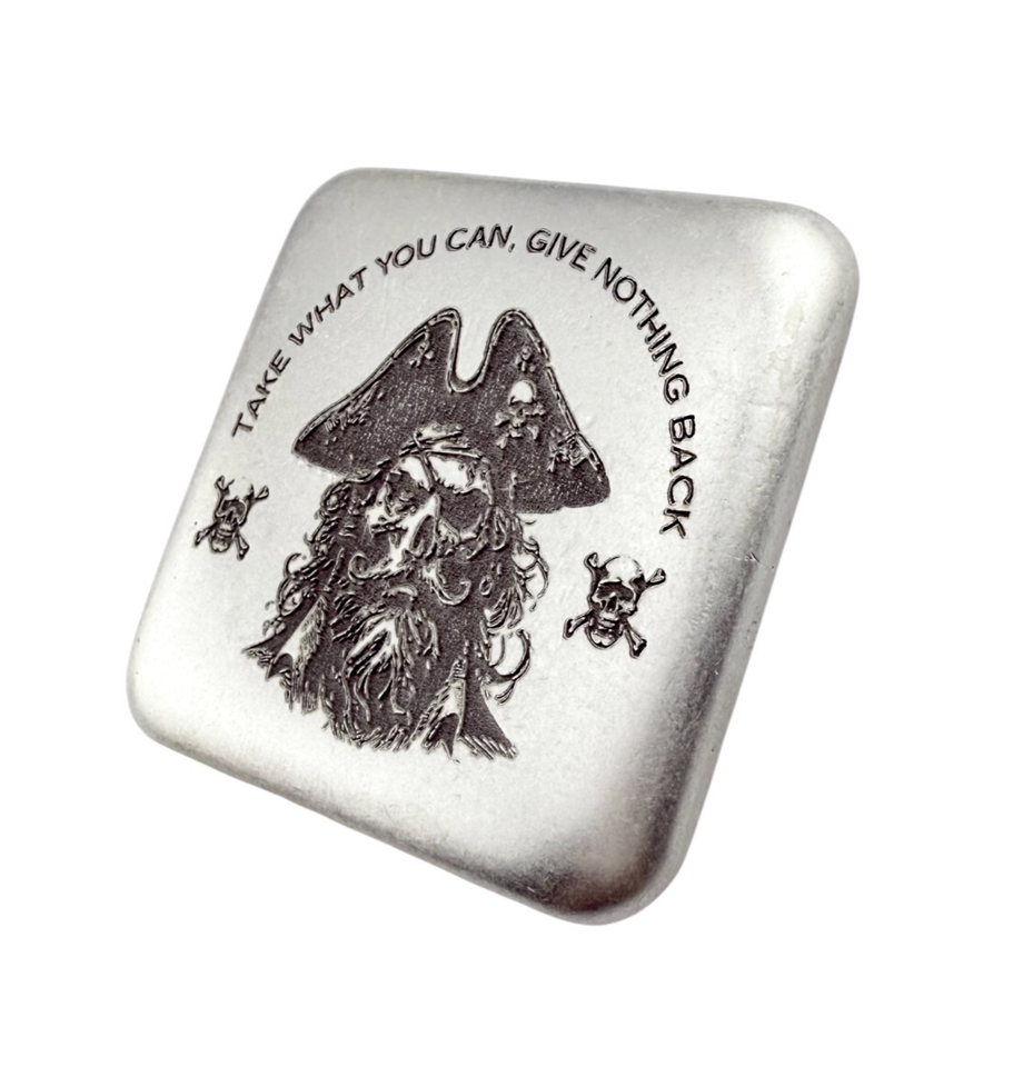 5 Troy Ounce 999 Fine Silver - Take What You Can Give Nothing Back Art ...