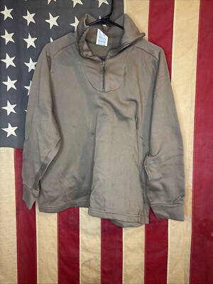 Large - US Army Brown Heavy Weight POLYPRO Long Underwear Shirt Top ...