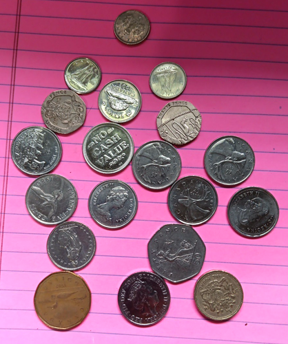 Lot Of 19 ASSORTED Coins Elizabeth II D G REGINA CANADA silver copper ...