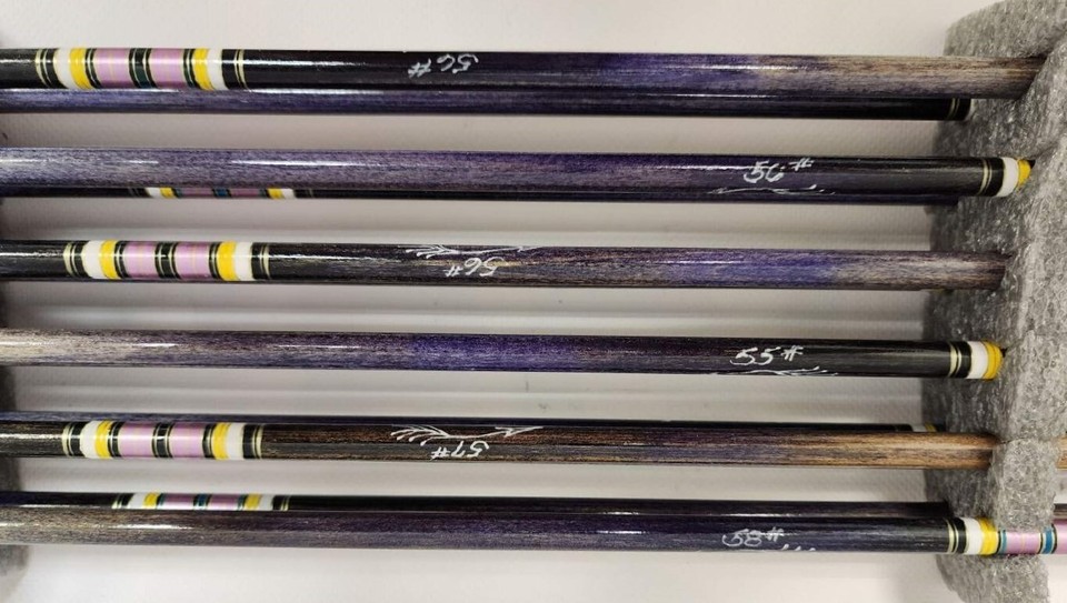 *NEW* 12 - CAS Custom Wood Arrows Weight Matched 4"- 4 Feather Fletched ...
