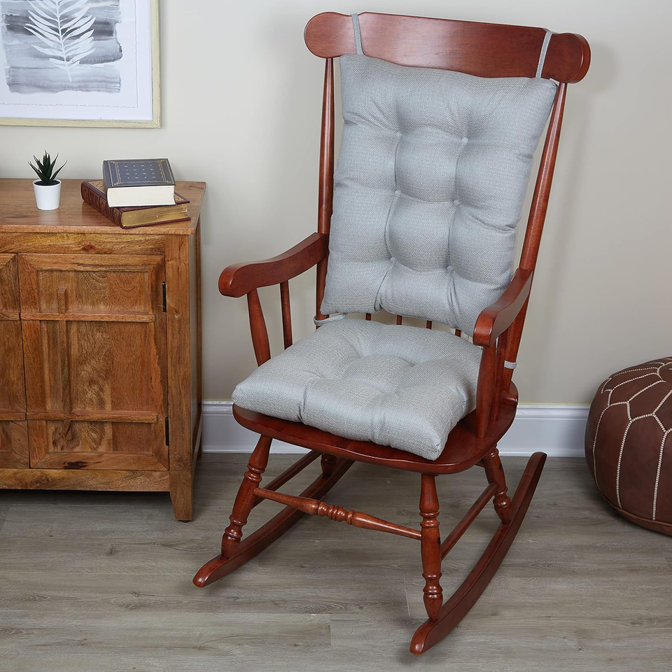 Gripper Jumbo Rocking Chair Cushions Non-Slip Complete Set Thick ...