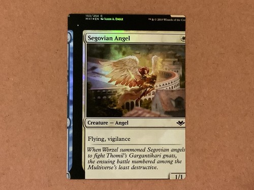 MTG Magic Segovian Angel Foil x1 Modern Horizons MH1 NFC Miscut | eBay