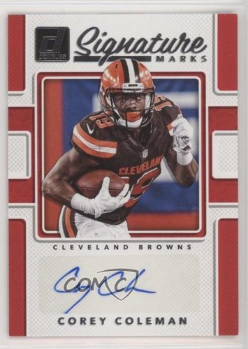 2017 Panini Donruss Signature Marks Corey Coleman #SM-CCM Auto | eBay