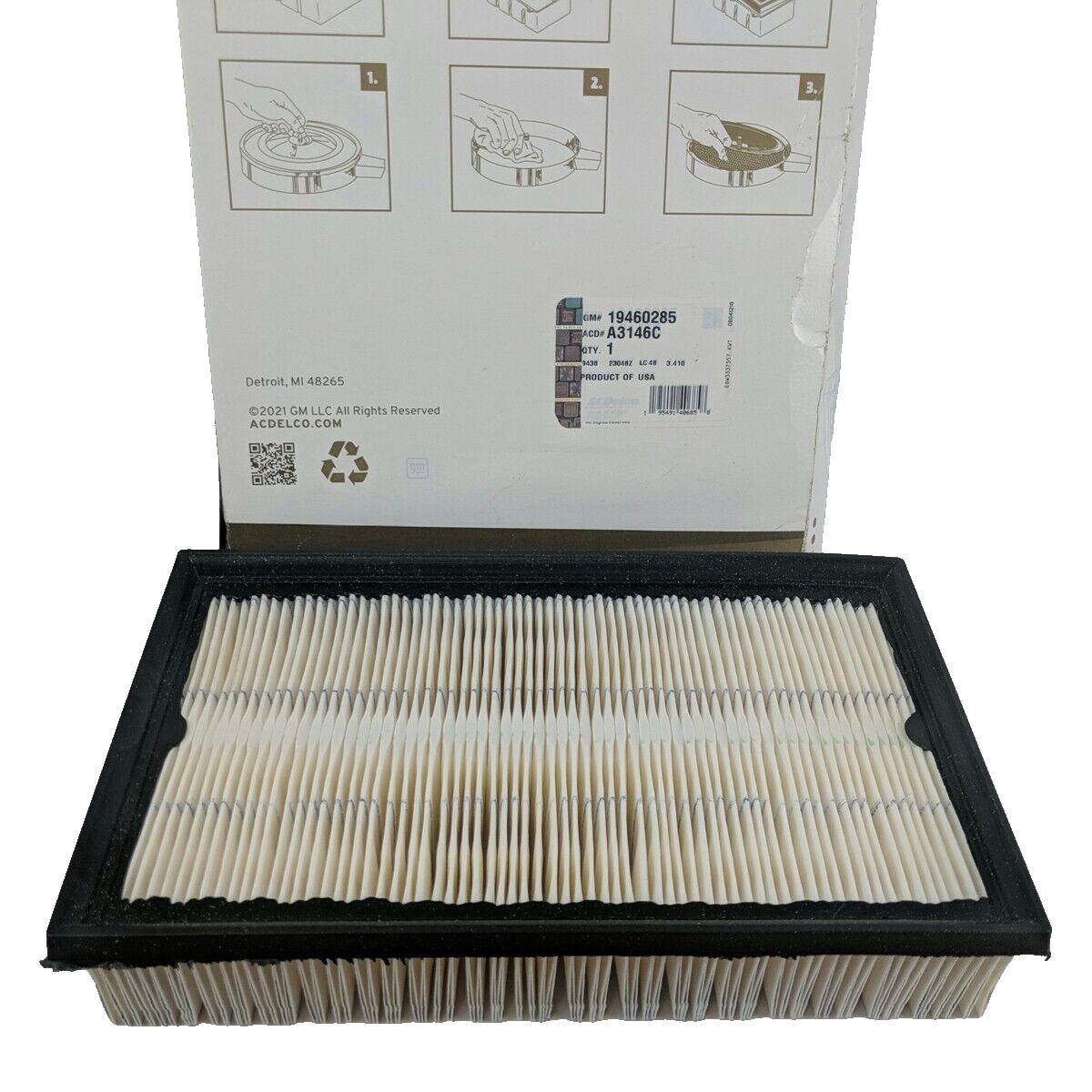 AC-DELCO A3146C - Air filter cross reference