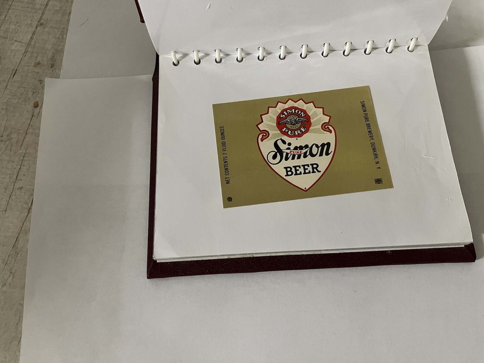 Simon Pure Brewery SIMON PURE BEER paper beer label NY 12 oz | eBay