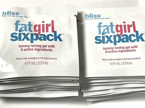 BLISS FAT GIRL SIX PACK Perfecting Tummy Toning GEL CREAM 50ct 6.9 oz ...