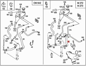Genuine MERCEDES W221 S-CLASS W221 Hose 2215014984 | eBay