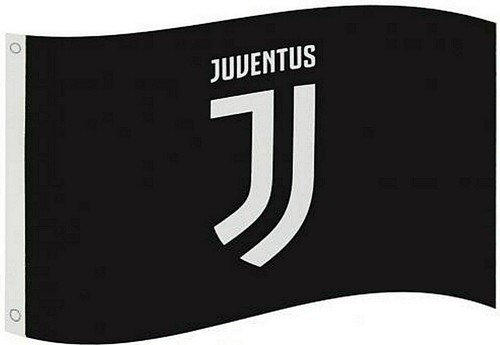 JUVENTUS FC LARGE MAST FLAG 5' x 3' ft JUVE FOOTBALL BLACK CORE WINDOW ...
