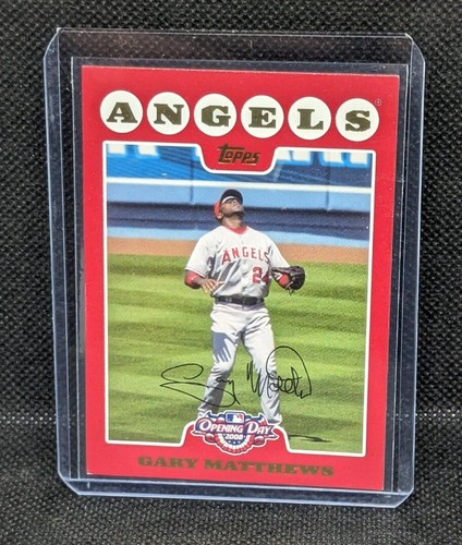 Gary Matthews 2008 Topps Opening Day #161 Los Angeles Angels | eBay