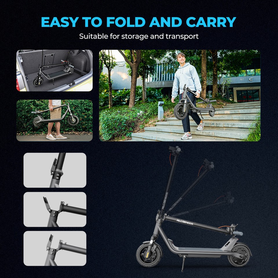 2025 ELECTRIC SCOOTER ADULTS FOLDING E-SCOOTER COMMUTE + APP & SHOCK ...