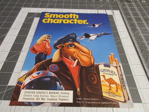 1989 Joe Camel Cigarettes Smooth Character, Pilot, vintage print ad | eBay