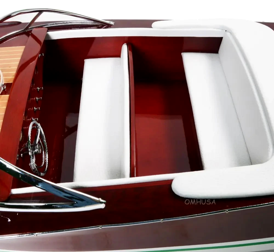 Riva Ariston Speed Boat Wood Model 36" Italian Mahogany Runabout Motor ...