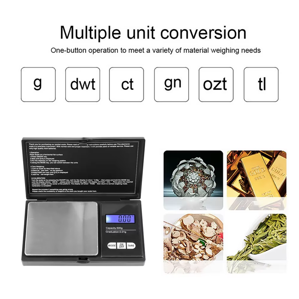 Mini Electronic Scale Pocket Digital Scale for Gold Sterling Silver ...