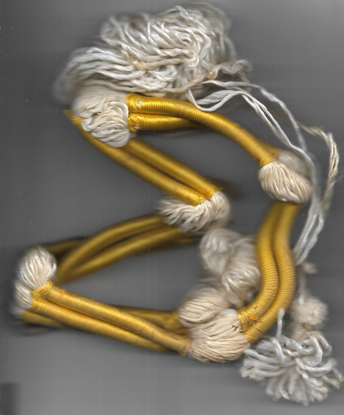 Vintage Festive Gold & White Agal Very Good Condition, was Military ...