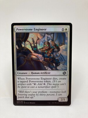 Powerstone Engineer NM/M* FOIL The Brother's War ENGLISH 020/287 mtg ...